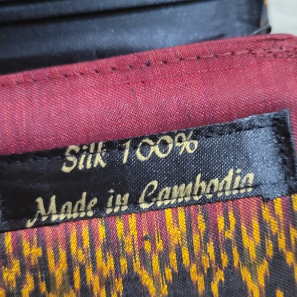 Made In Cambodia | Bags | Vintage Cambodian Handmade Silk Fabric ...